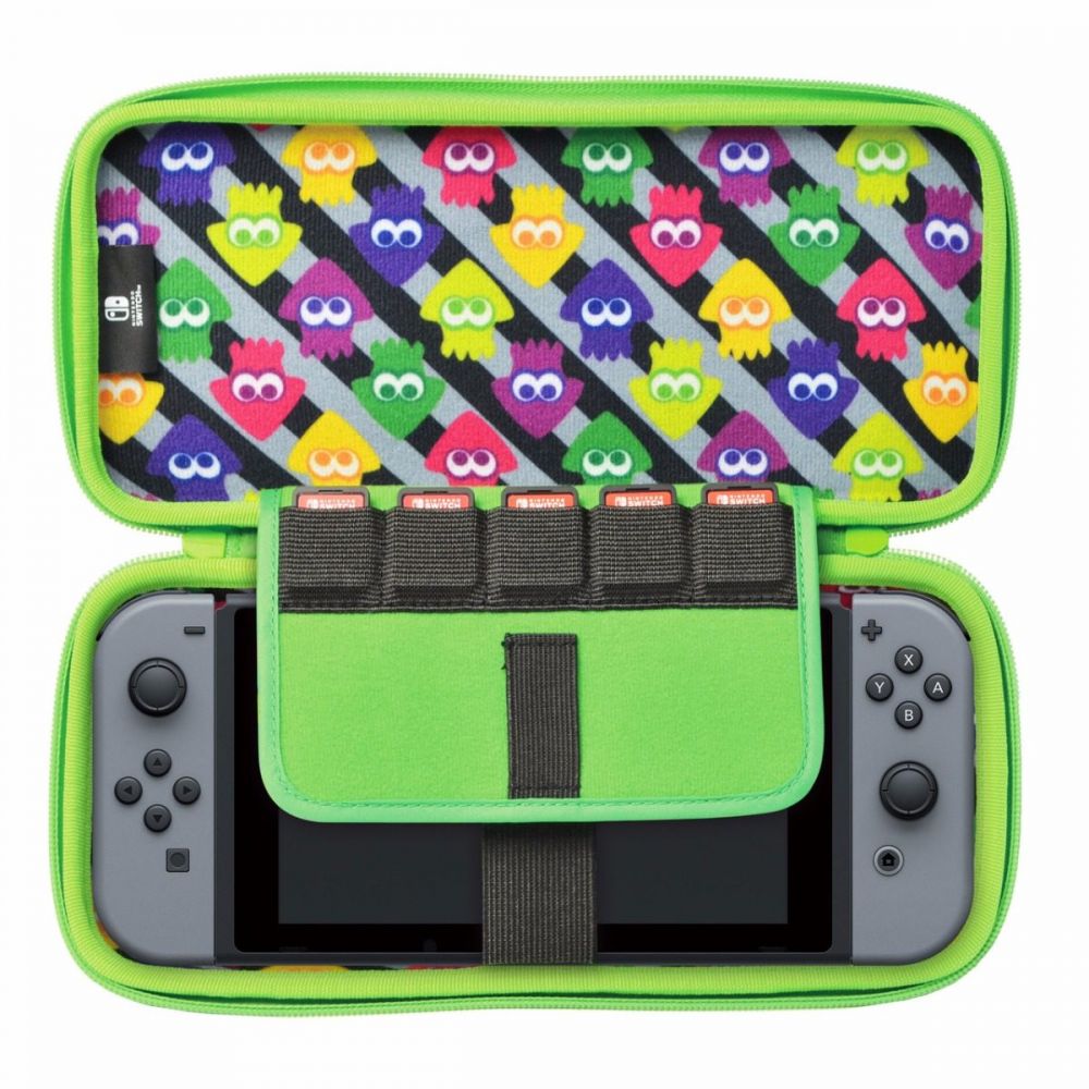 GTAGAMES - SWITCH. CASE SPLATOON 2 HARD POUCH. ORIGINAL NINTENDO. NOVO.